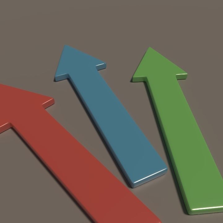 3D model Standard straight arrow VR / AR / low-poly | CGTrader