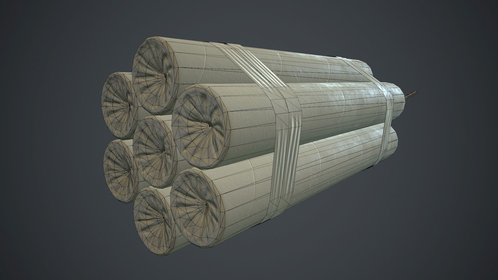3D model 7 Dynamite Pack PBR Game Ready VR / AR / low-poly | CGTrader