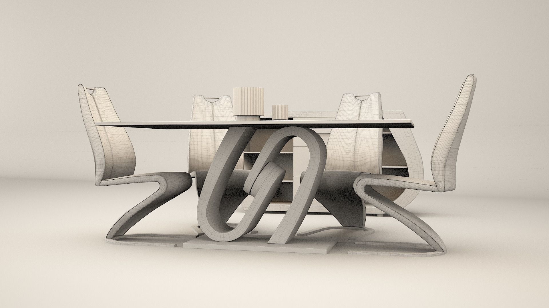 dining table new model render ready vray 3D model | CGTrader
