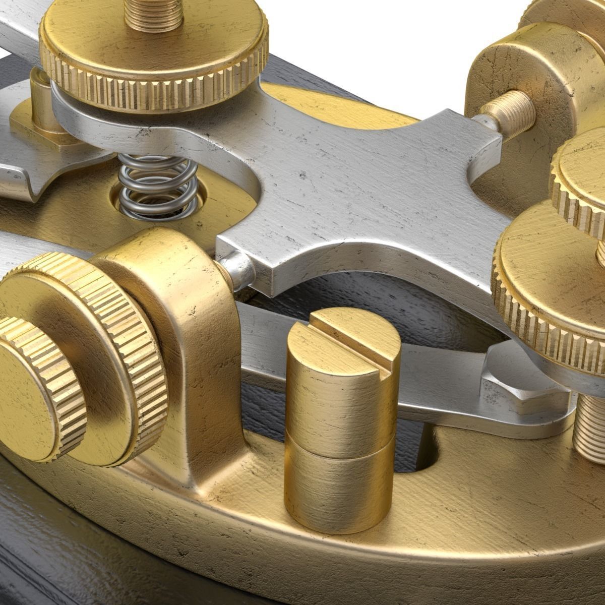 Morse Code Telegraphy Device 3D model | CGTrader