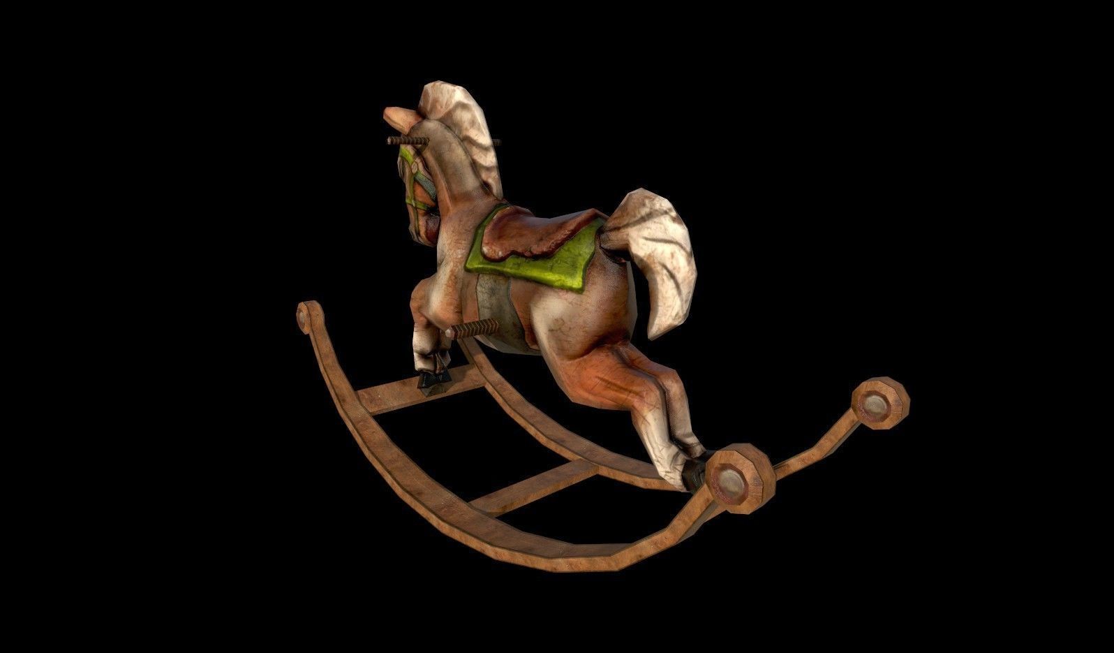 3D model Rocking Horse - PBR - Textured VR / AR / low-poly | CGTrader