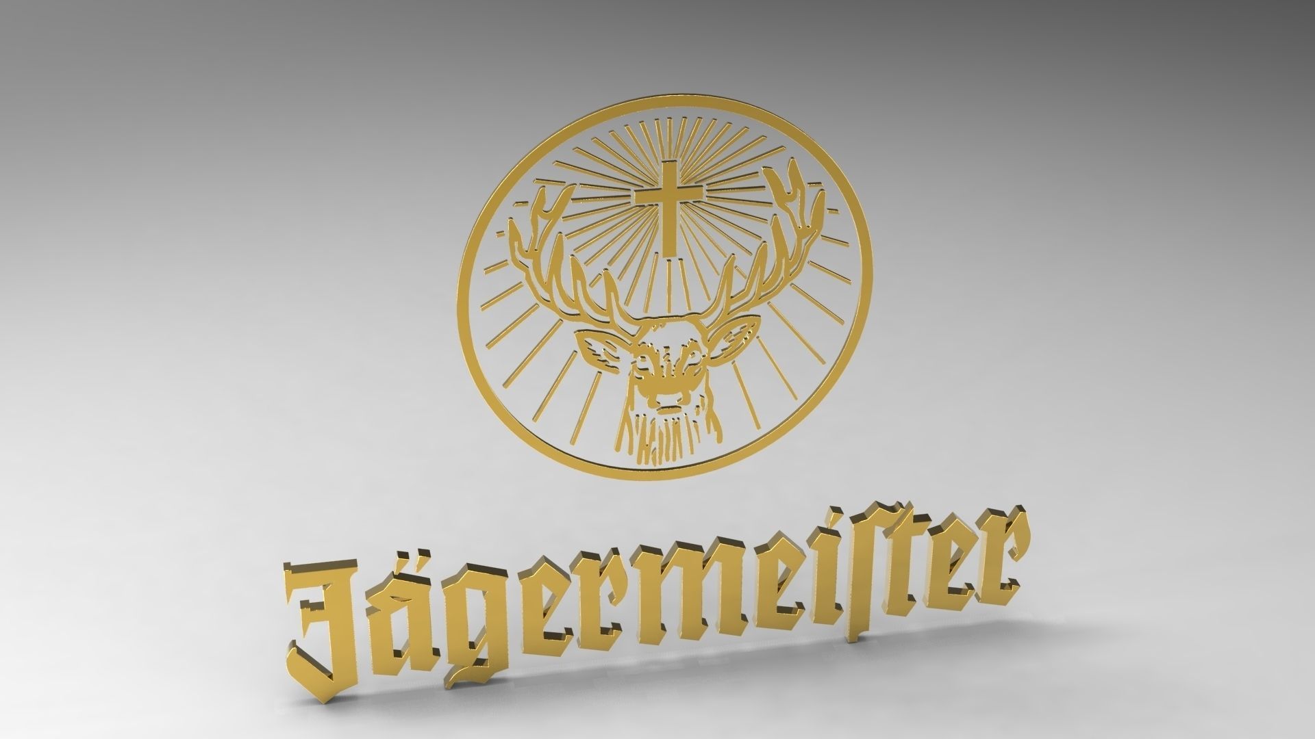 Jagermeister Logo 3D model | CGTrader