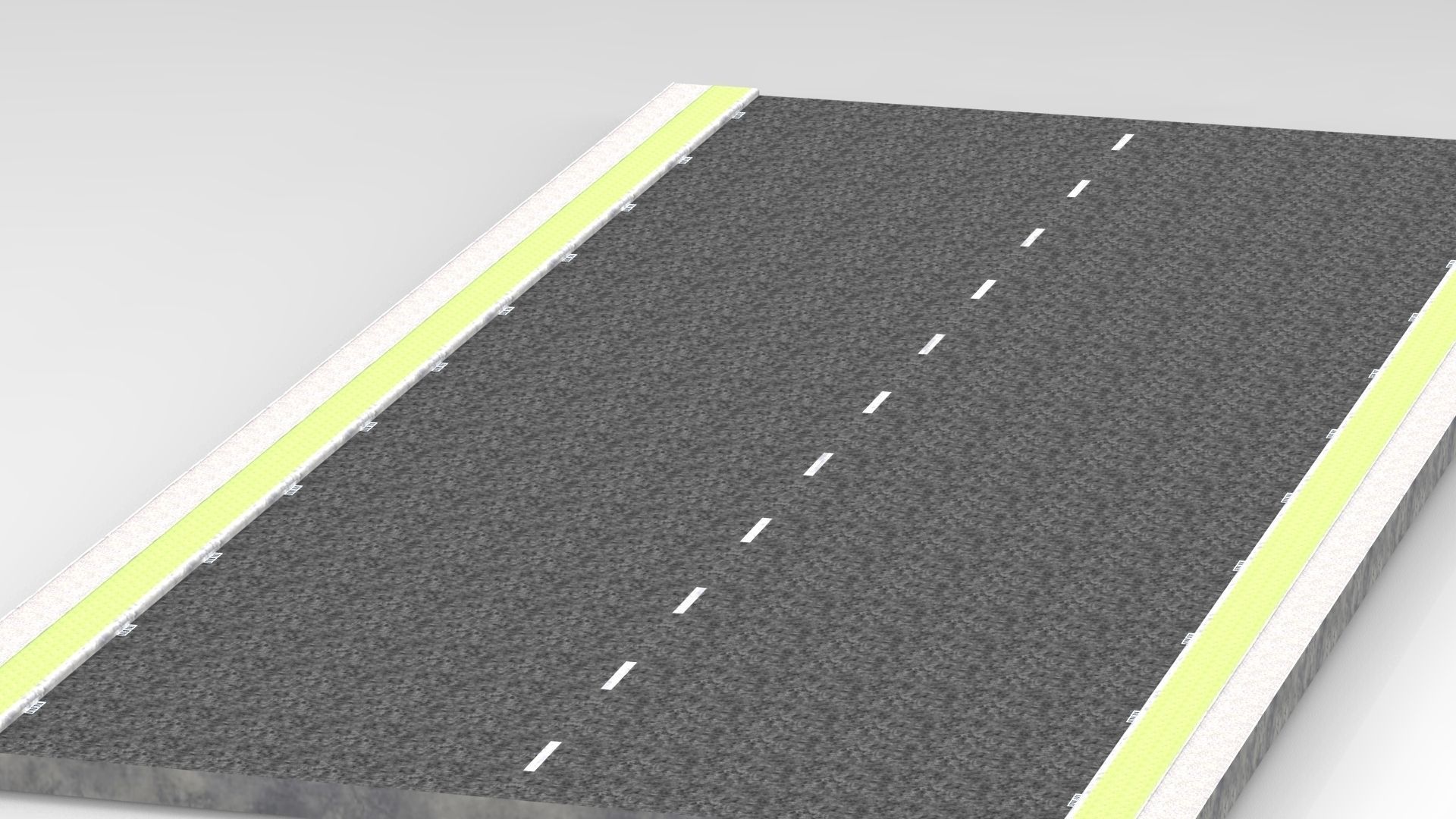 Simple Road free 3D model | CGTrader