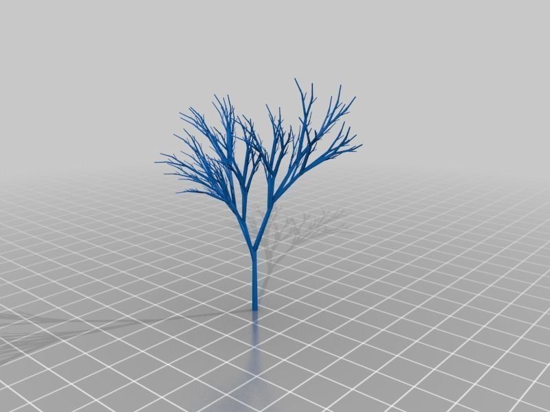 Truly recursive and random Tree Not just pseudo recursive free 3D model ...