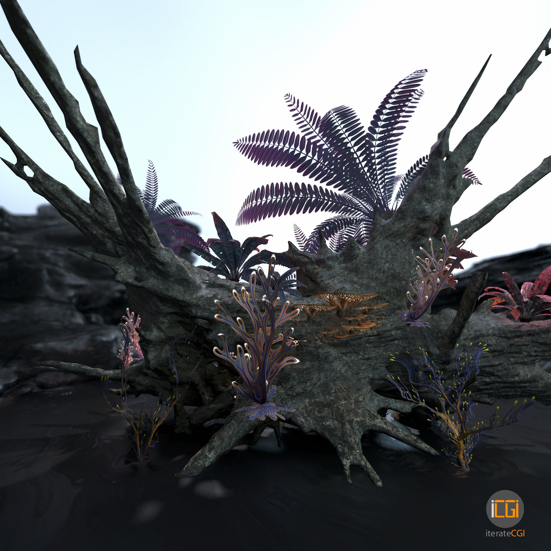 3D model Alien Vegetation collection 1 VR / AR / low-poly | CGTrader