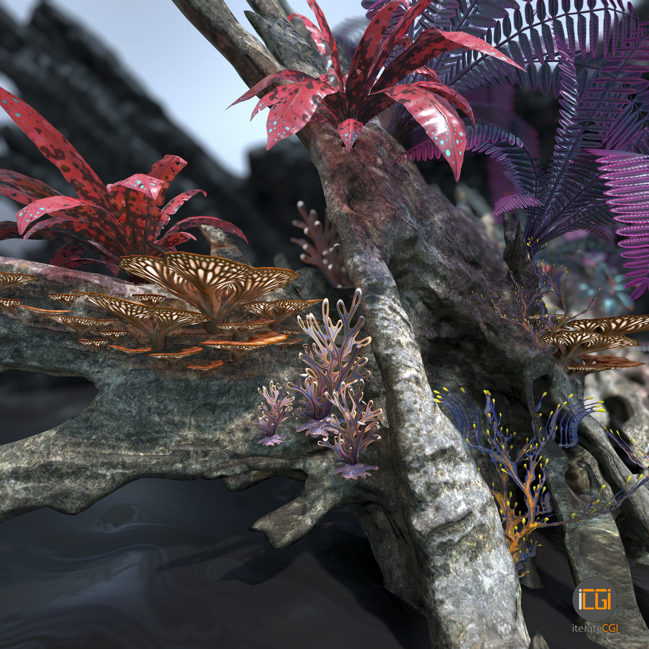 3D model Alien Vegetation collection 1 VR / AR / low-poly | CGTrader