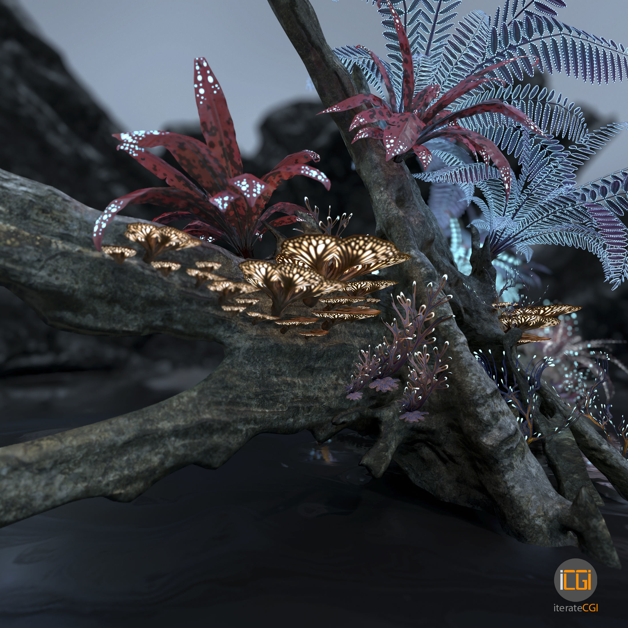 3D model Alien Vegetation collection 1 VR / AR / low-poly | CGTrader