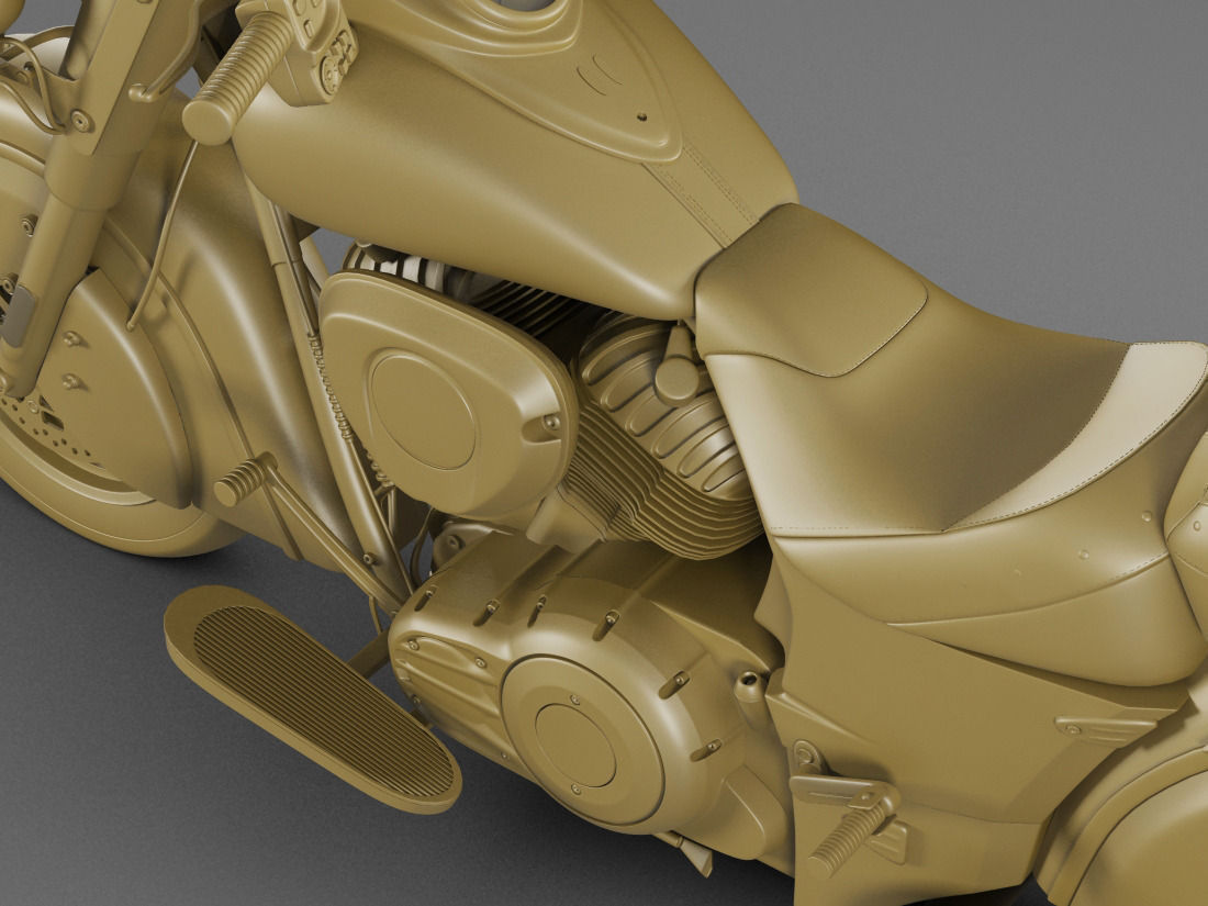 Indian Chief Classic motorcycle 3D model | CGTrader