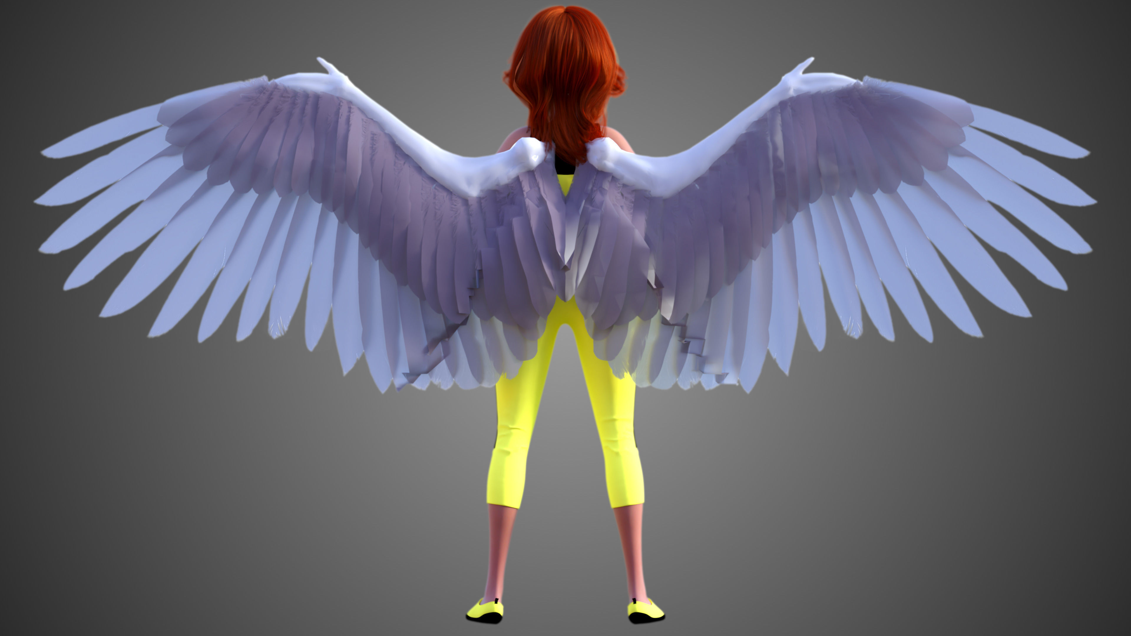Hawkgirl Justice League Unlimited 3D model animated rigged | CGTrader