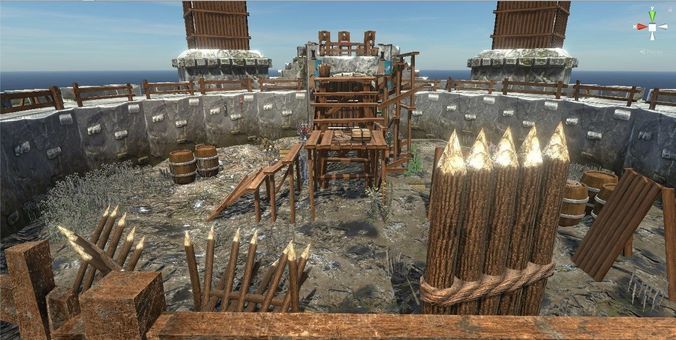 Castel Walls n Props I 66 Items I PBR I Optimized I free VR / AR / low ...