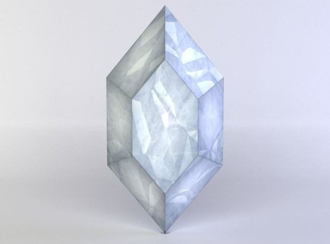 3D model White crystal VR / AR / low-poly | CGTrader