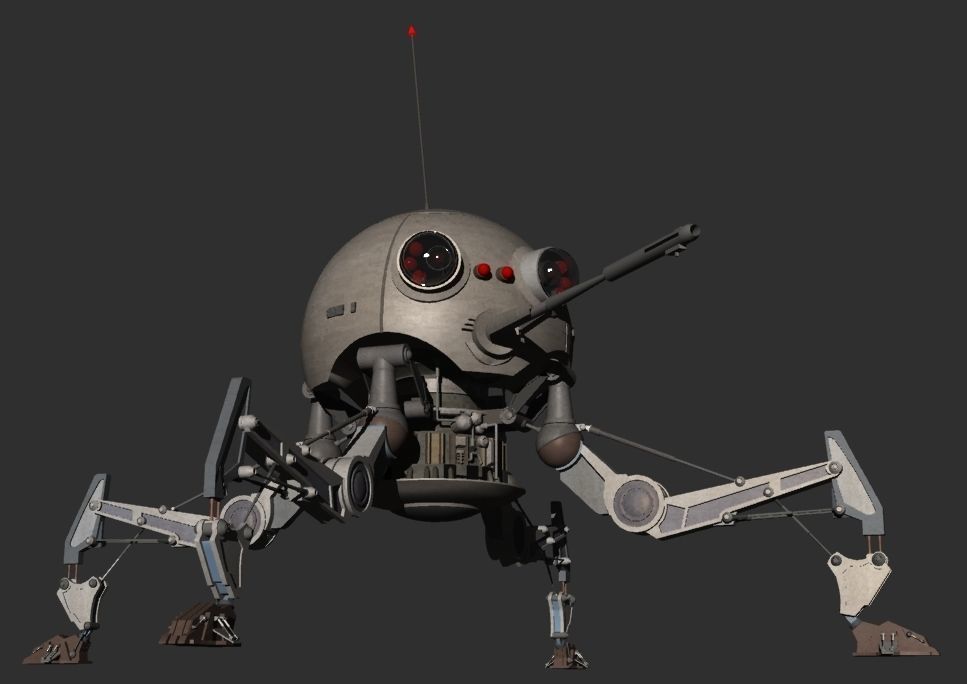 STAR-WARS Dwarf-Spider-Droid 3D model | CGTrader