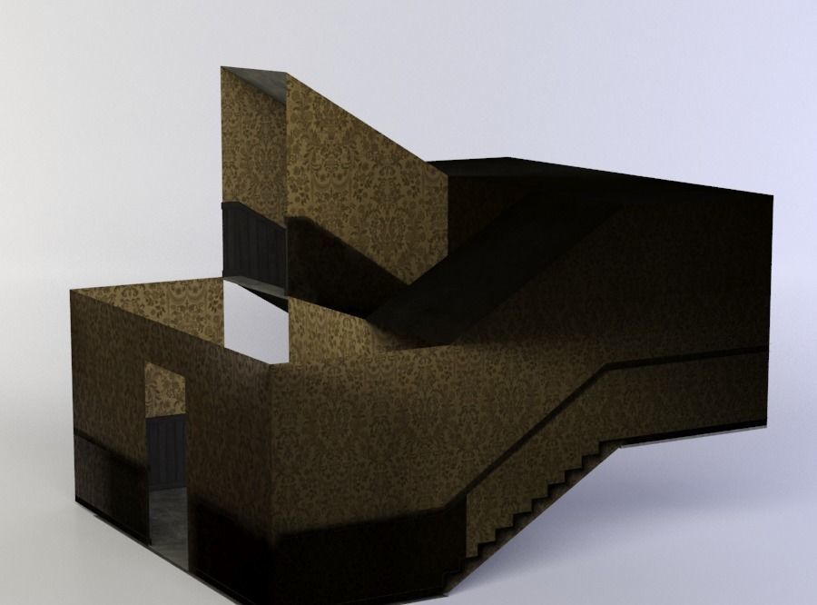 3D model Lobby stairs VR / AR / low-poly | CGTrader