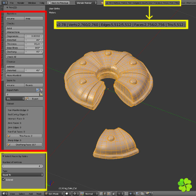 3D model King cake low poly VR / AR / low-poly | CGTrader