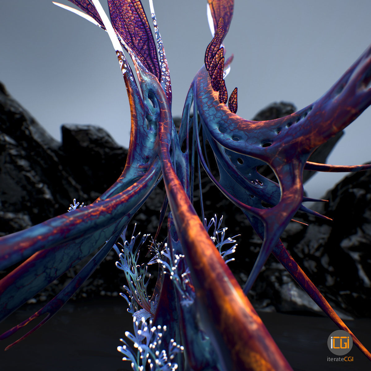 3D model Alien Plant Fern Type 6 VR / AR / low-poly | CGTrader