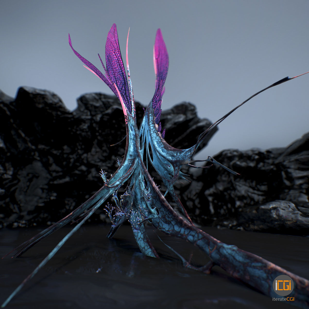 3D model Alien Plant Fern Type 6 VR / AR / low-poly | CGTrader