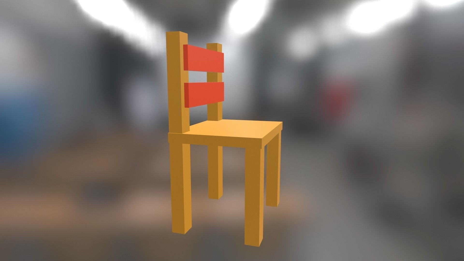 Simple Mesh CHAIR - VR - AR - Low-Poly 3D Model FREE free VR / AR / low ...
