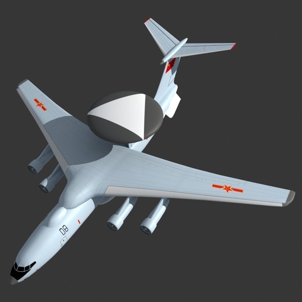 KJ 2000 AWACS 3D model | CGTrader