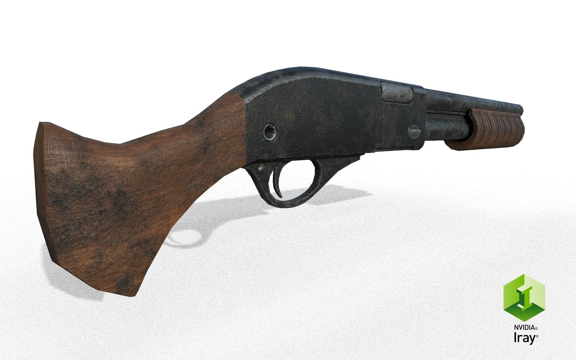 3D model Sawed Off Shotgun VR / AR / low-poly | CGTrader