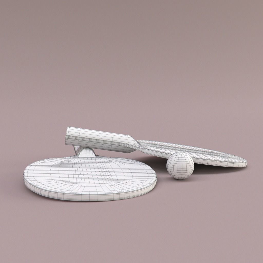 Ping Pong Paddle free VR / AR / low-poly 3D model | CGTrader