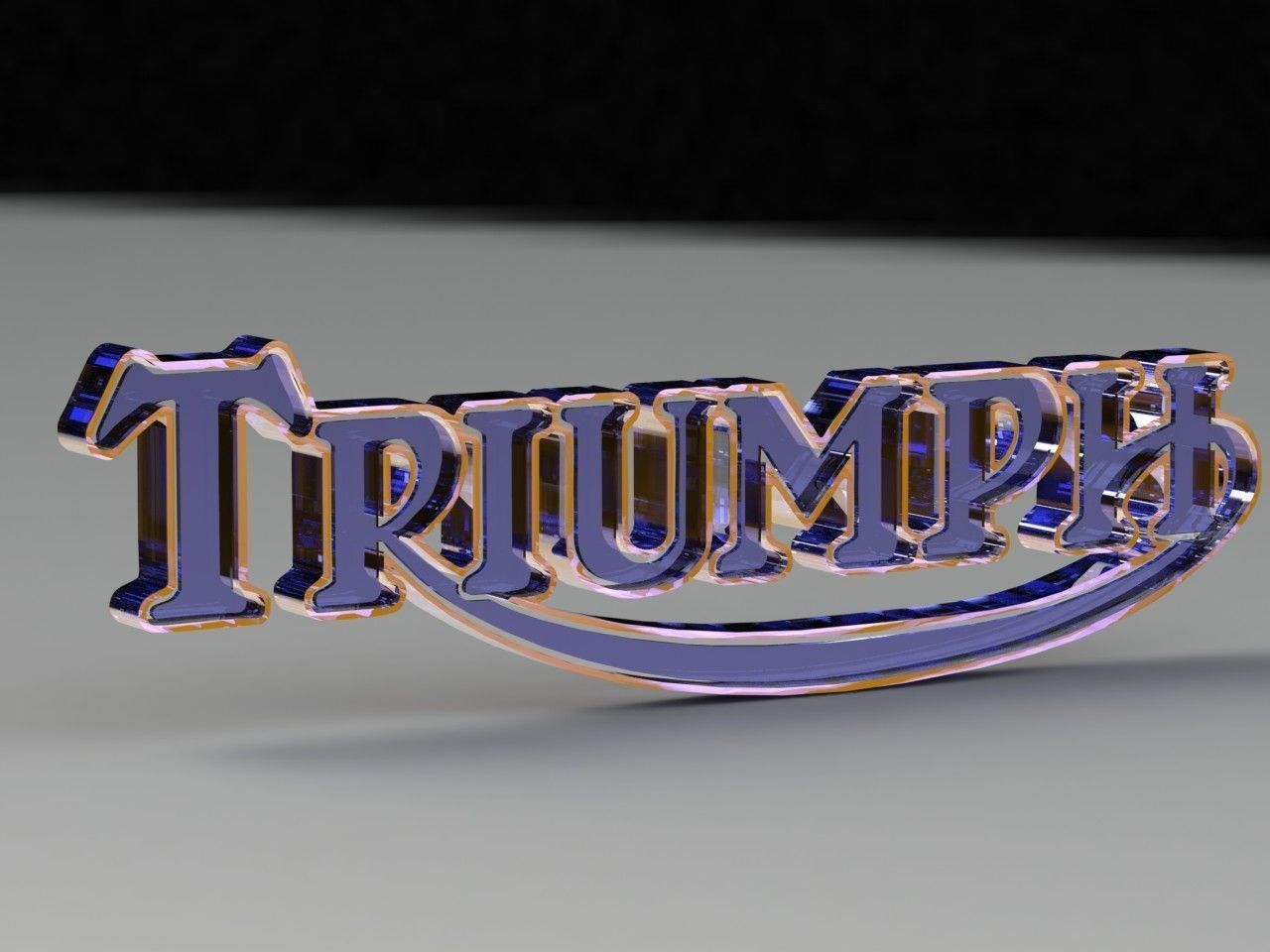 3D Triumph Logo free 3D model 3D printable | CGTrader