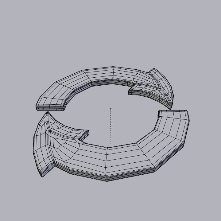 3D model Half circle arrow VR / AR / low-poly | CGTrader