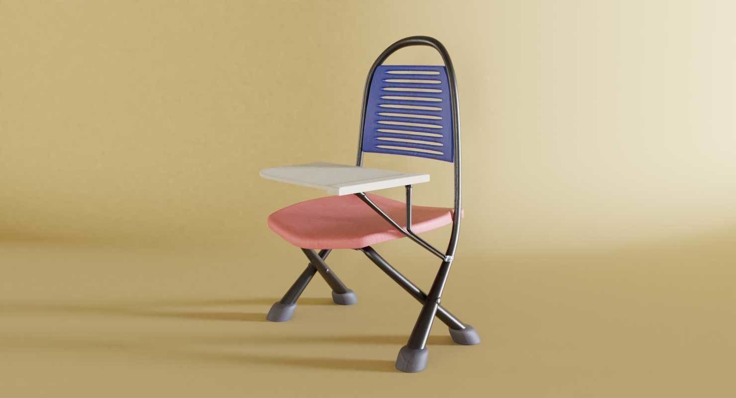 3D model School Study Chair VR / AR / low-poly | CGTrader