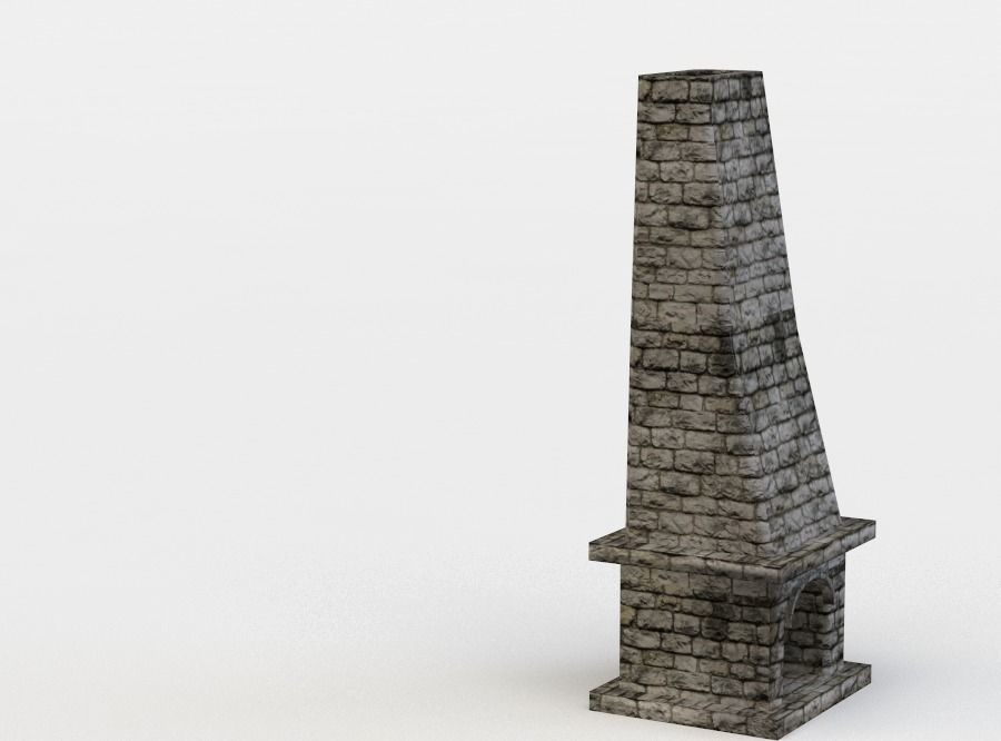3D model Chimney stone VR / AR / low-poly | CGTrader