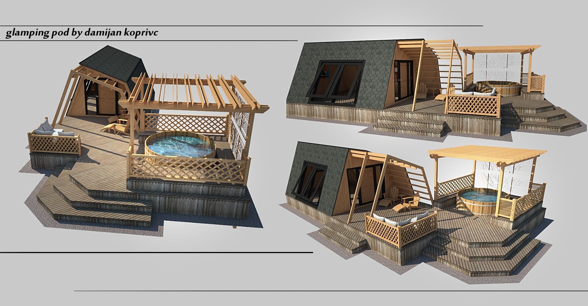 3D model glamping pod VR / AR / low-poly | CGTrader