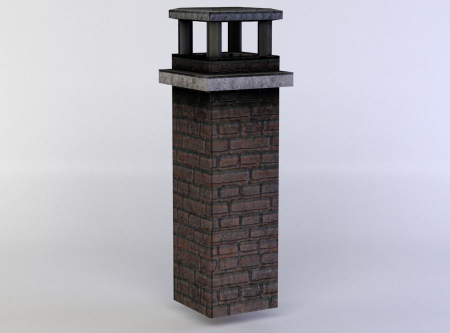 3D model Chimney brick VR / AR / low-poly | CGTrader
