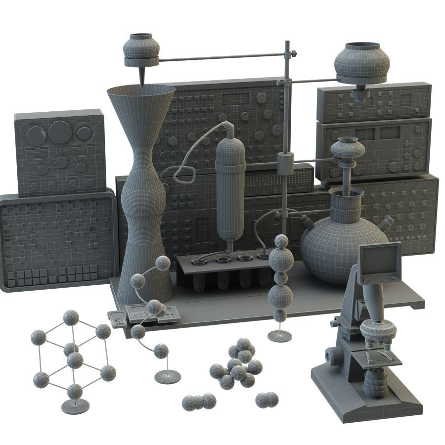 Medical laboratory set 2 3D model | CGTrader