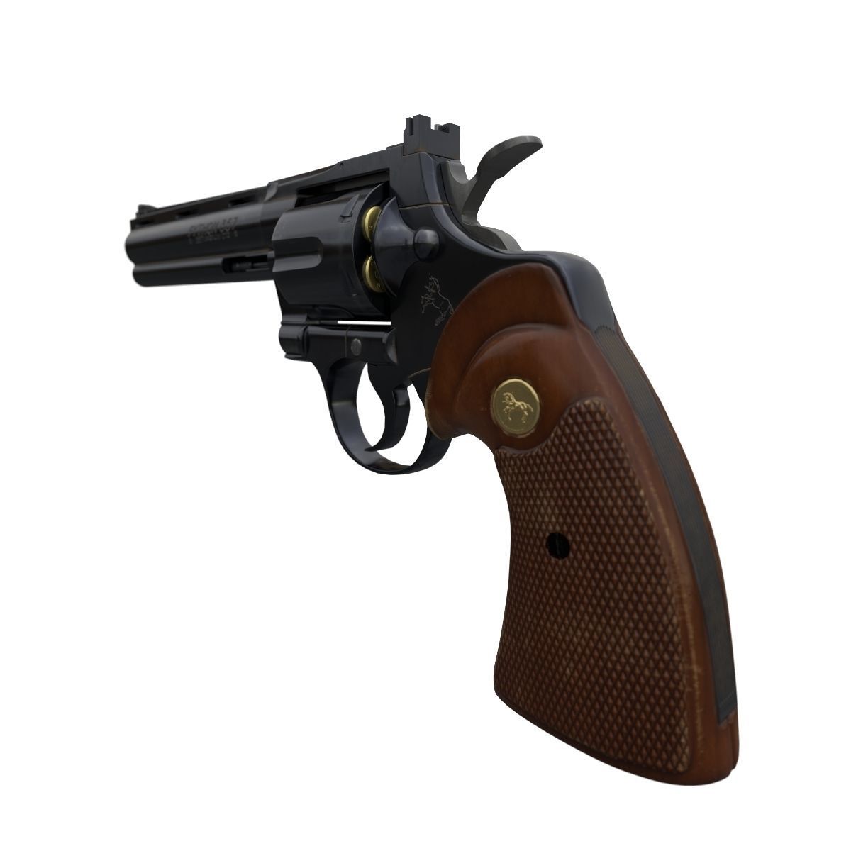 Revolver Colt python 357 magnum 3D model | CGTrader