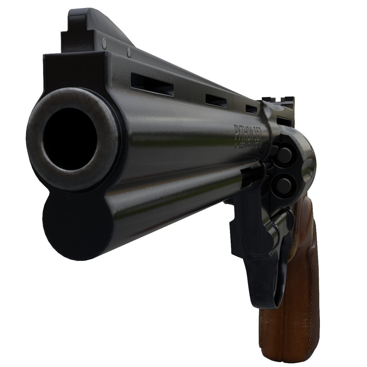 Revolver Colt python 357 magnum 3D model | CGTrader