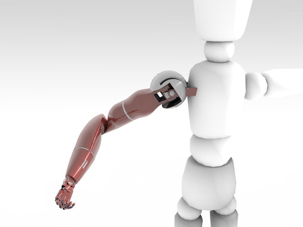 human arm robot rigged 3D model rigged | CGTrader