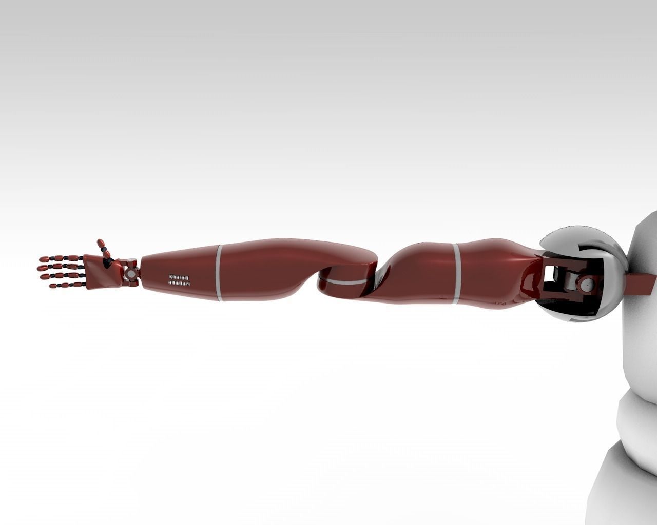 human arm robot rigged 3D model rigged | CGTrader