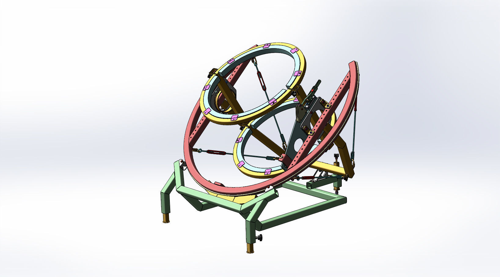 Telescope tube frame assembly 3D model | CGTrader