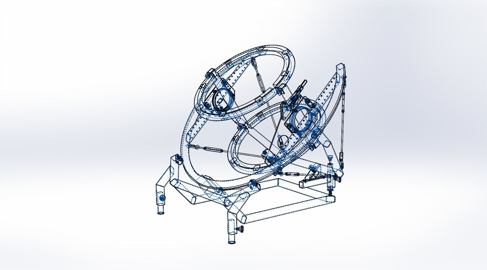 Telescope tube frame assembly 3D model | CGTrader
