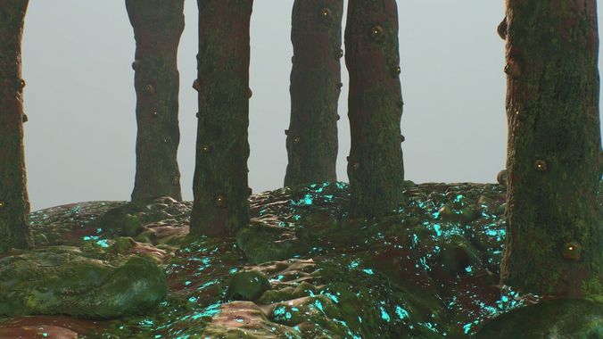 3D model Alien world environment scene VR / AR / low-poly | CGTrader