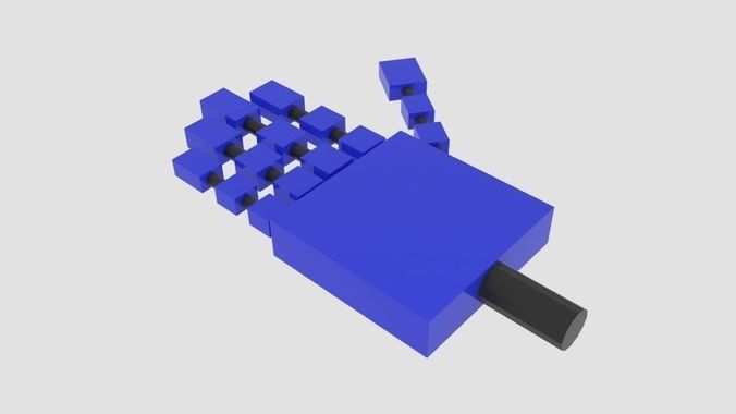 Free Square Robot Arm free VR / AR / low-poly 3D model | CGTrader