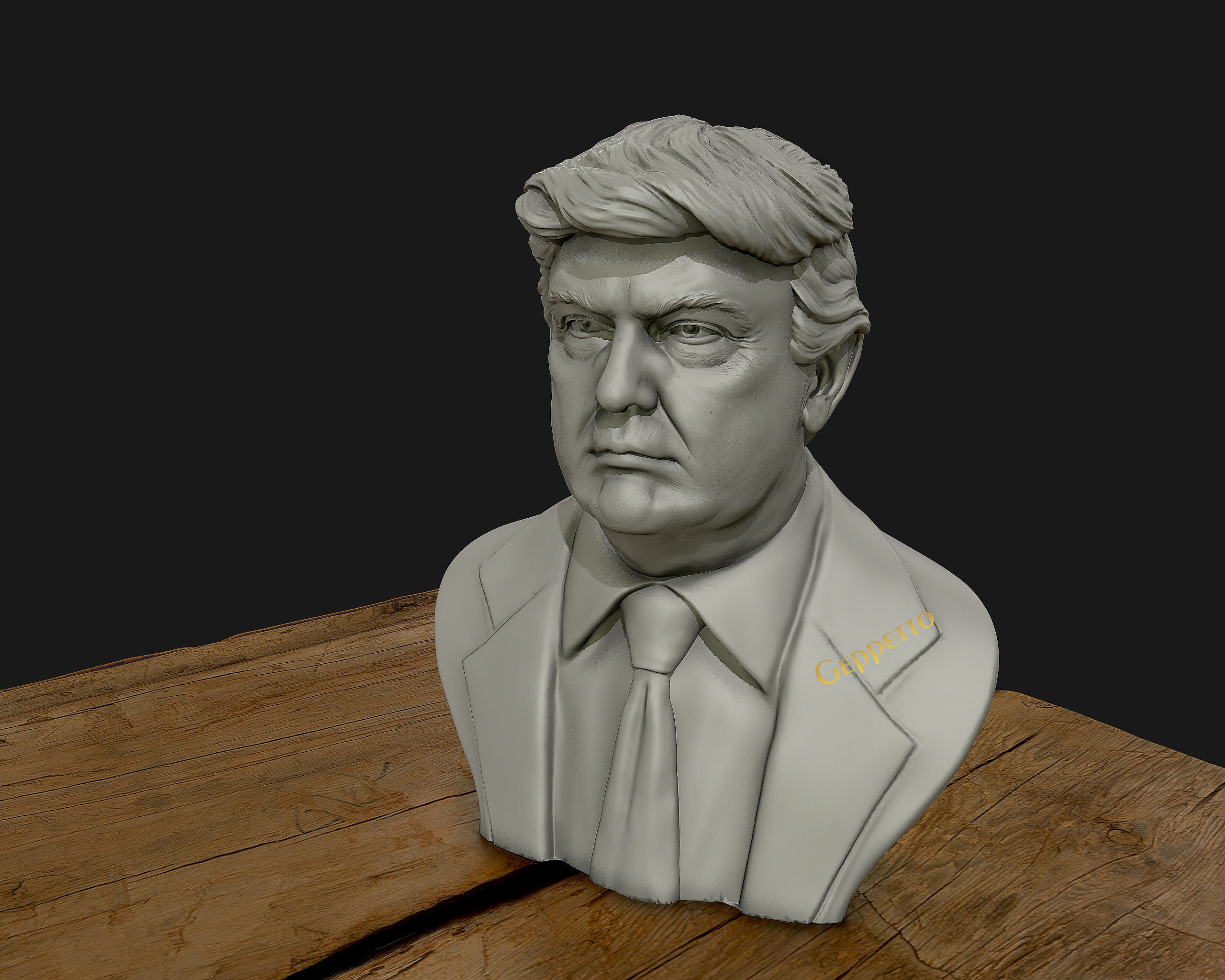Donald Trump 3D printable 3D Sculpture 3D model 3D printable | CGTrader