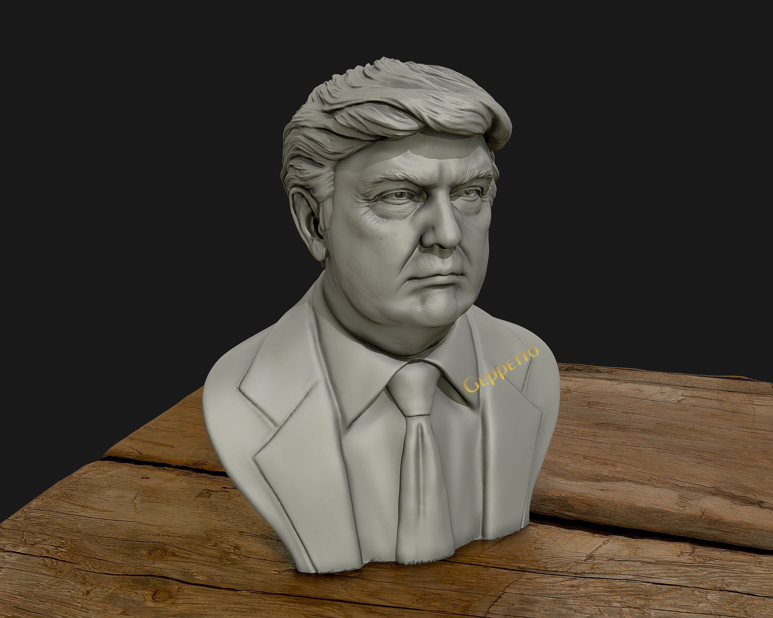 Donald Trump 3D printable 3D Sculpture 3D model 3D printable | CGTrader