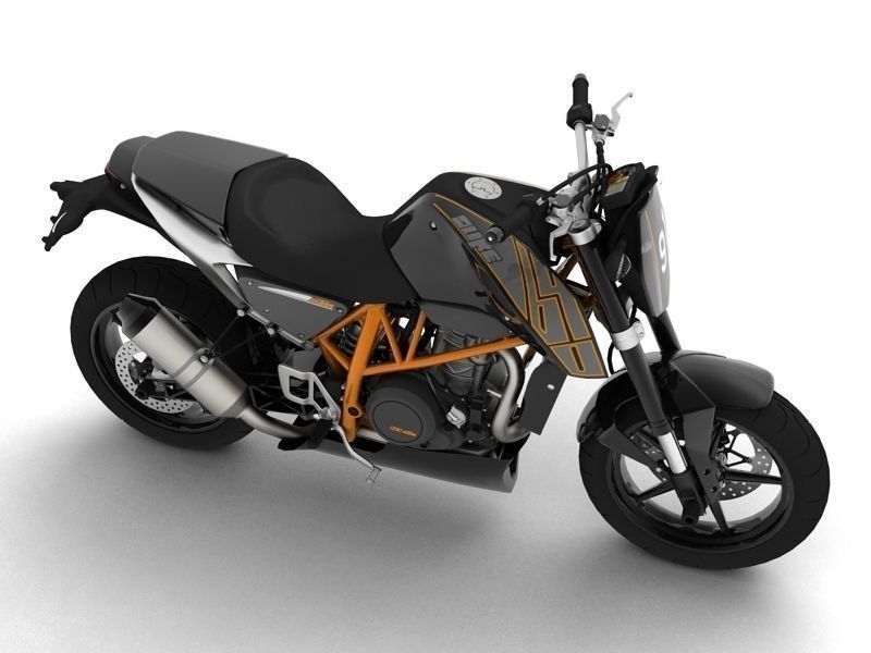 KTM 690 Duke Track 2014 3D Model MAX OBJ 3DS FBX C4D DXF | CGTrader.com