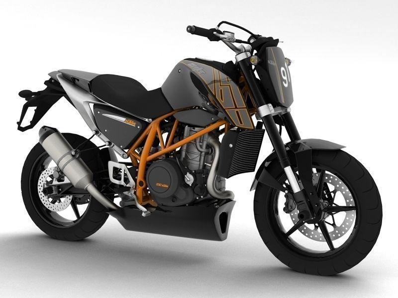 KTM 690 Duke Track 2014 3D model | CGTrader