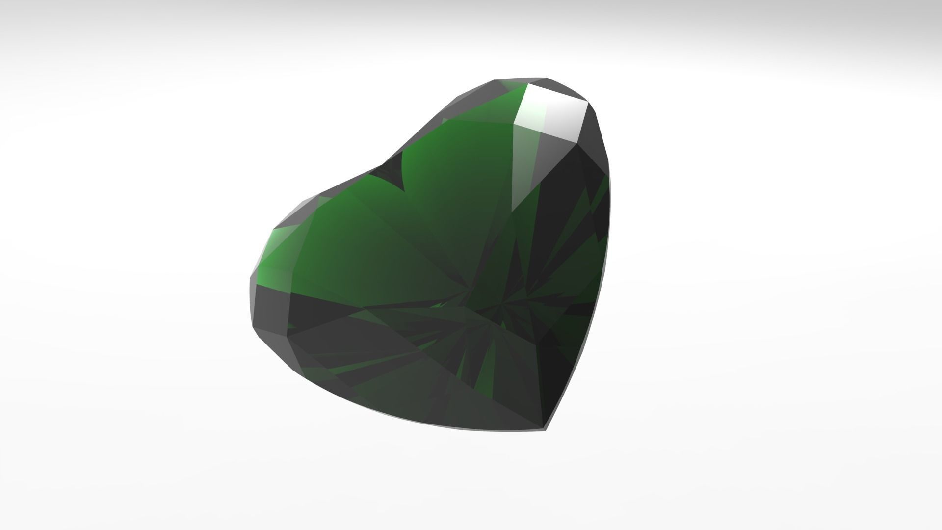 Heart Cut Gem 3D model 3D printable | CGTrader