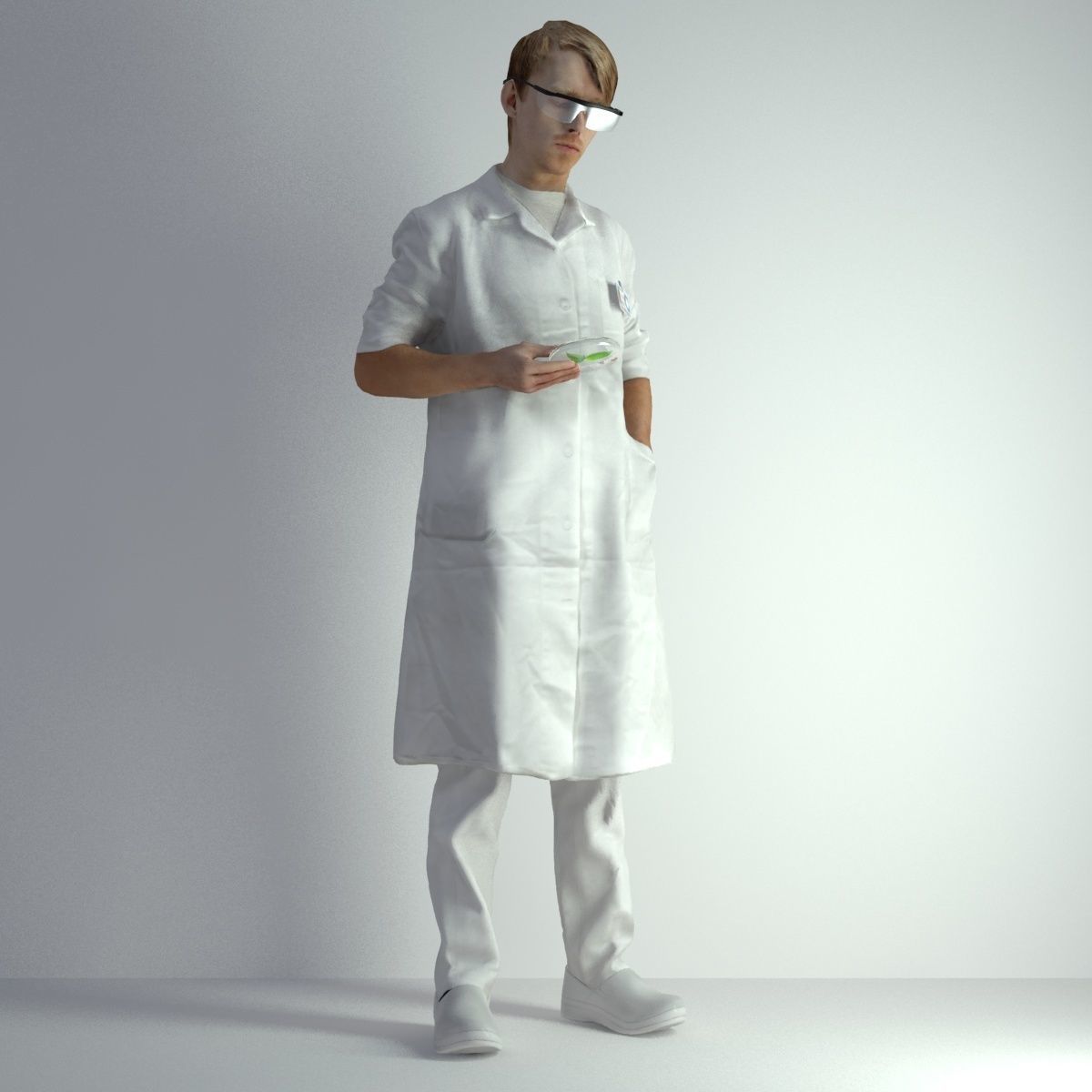 3D Scan Man Scientist 025 3D model | CGTrader