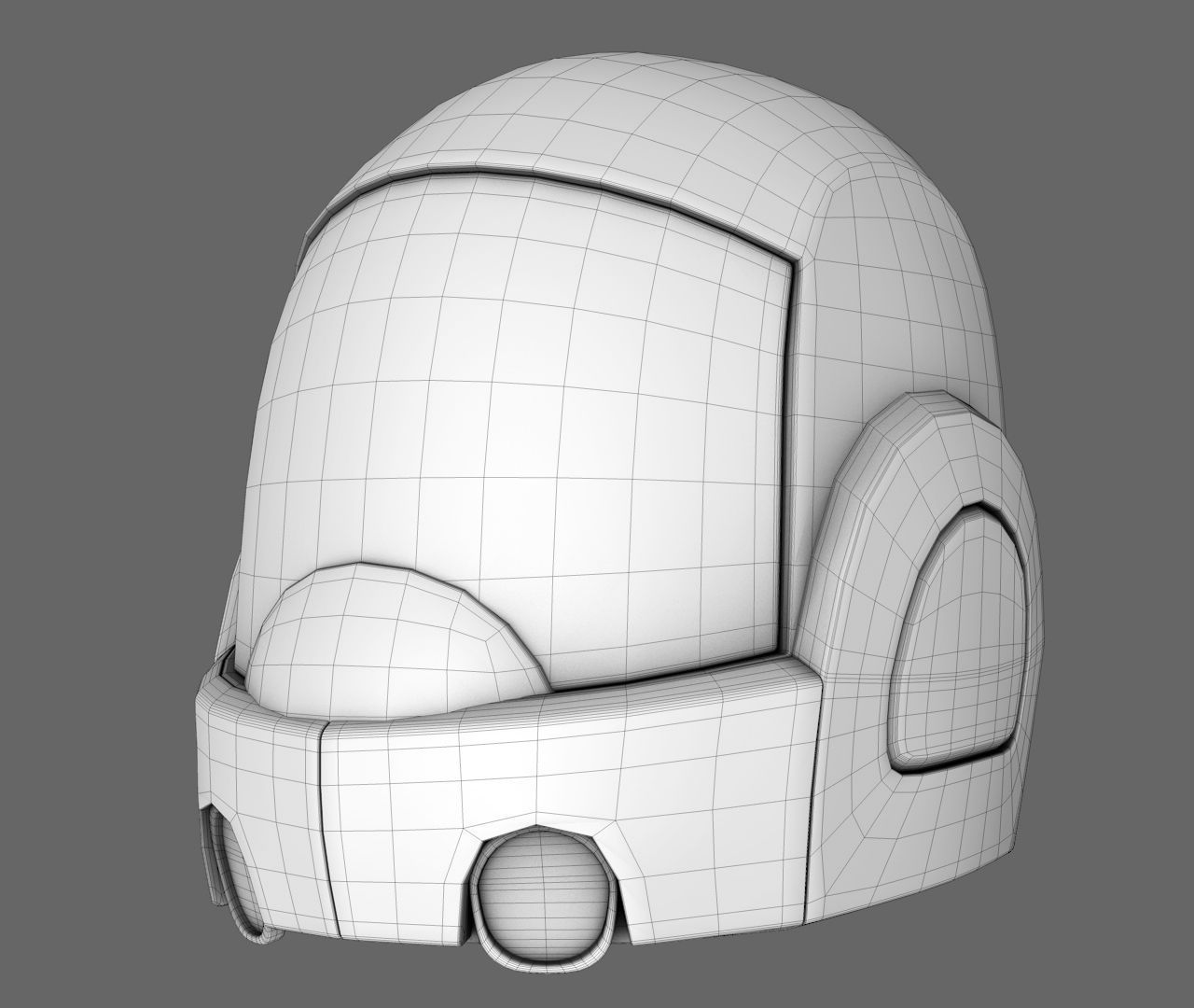 Sci-Fi Helmet Base Mesh 01 free 3D model | CGTrader