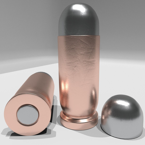 3D model 45 APC Bullet VR / AR / low-poly | CGTrader