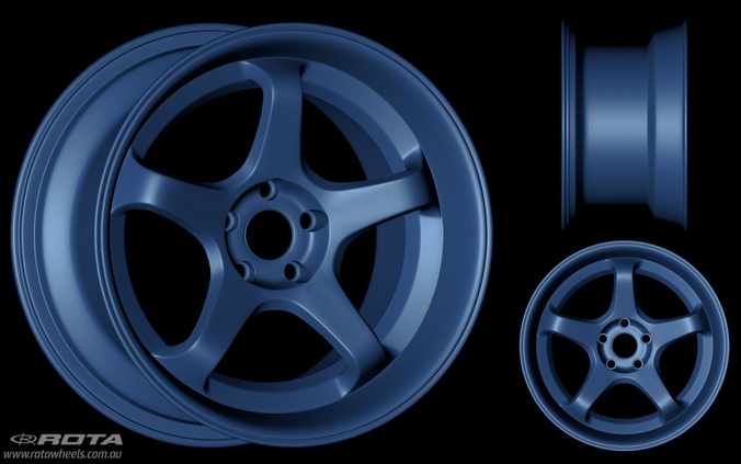 3D model ROTA RT-5R wheel VR / AR / low-poly | CGTrader