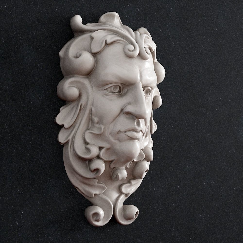 Decor face mask 3D model 3D printable | CGTrader