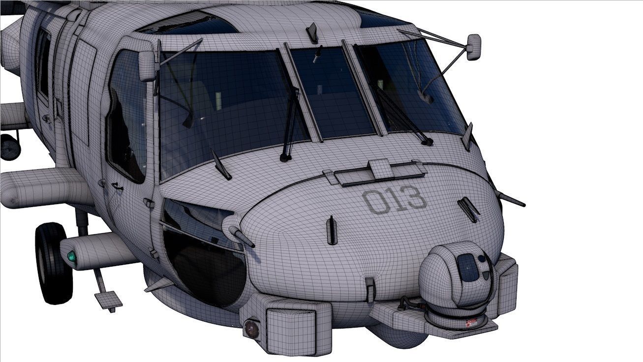 MH-60R Danish Seahawk Navy Helicopter 3D model | CGTrader